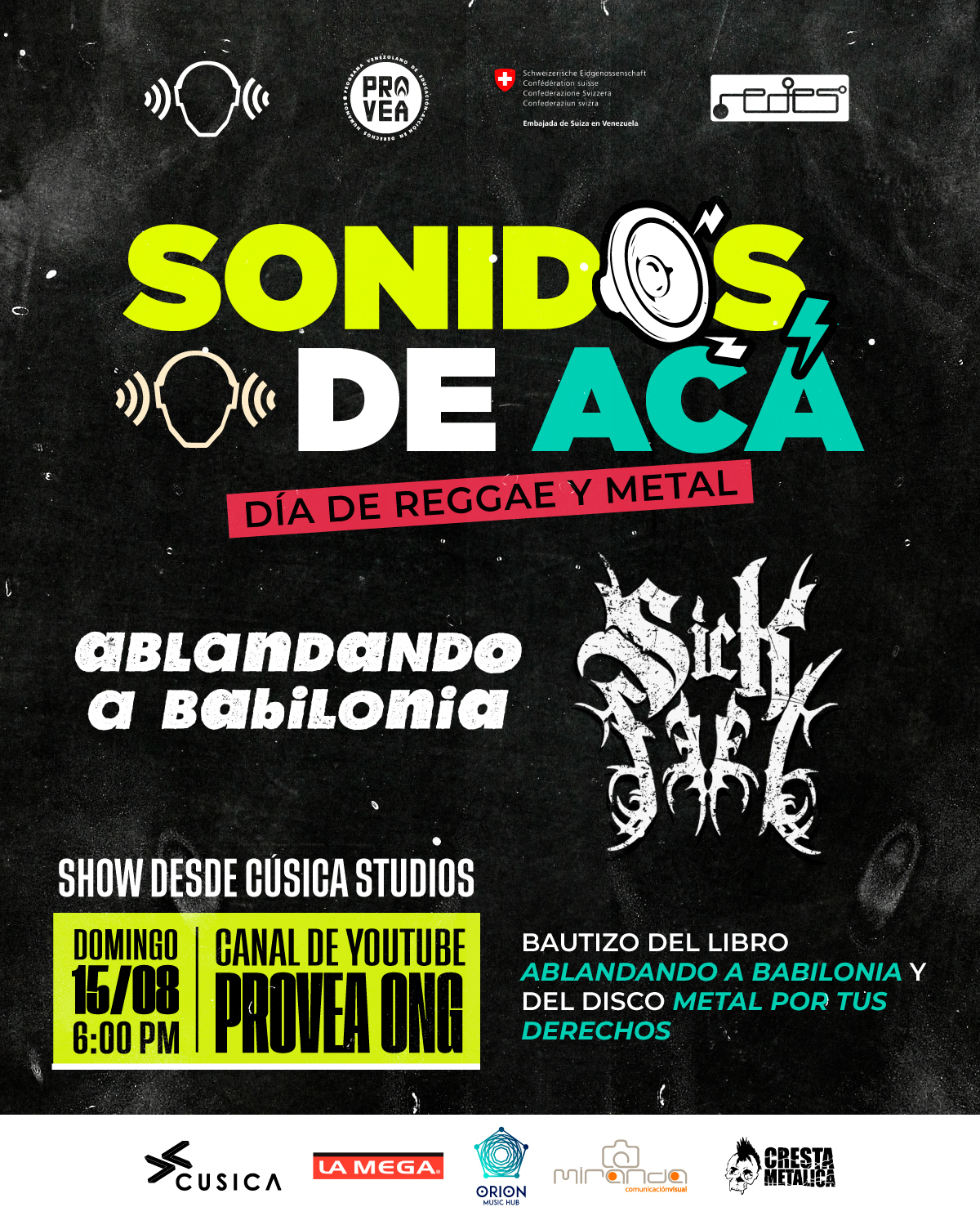 Este domingo habrá reggae y metal en Cúsica Studios | CusicaPlus