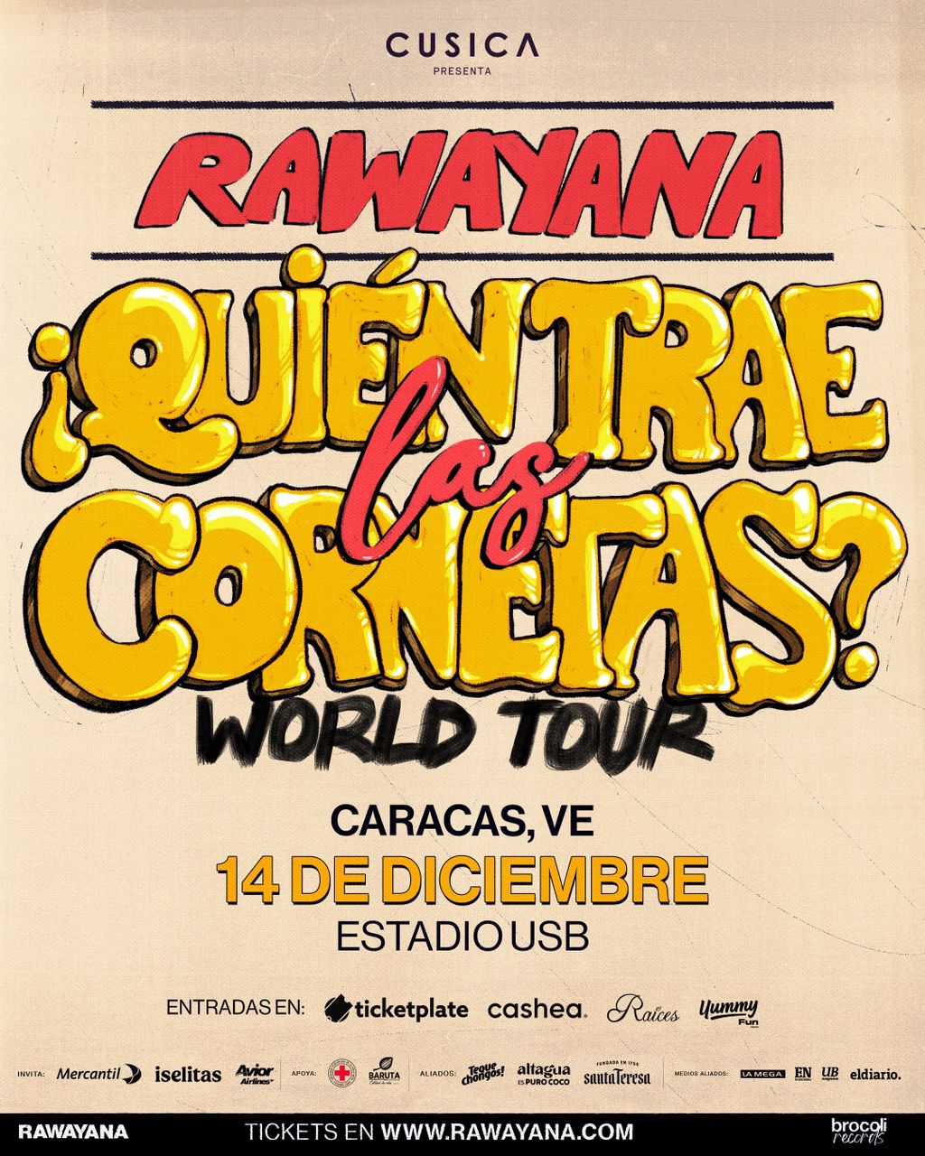 Rawayana girará por Venezuela en diciembre – CusicaPlus
